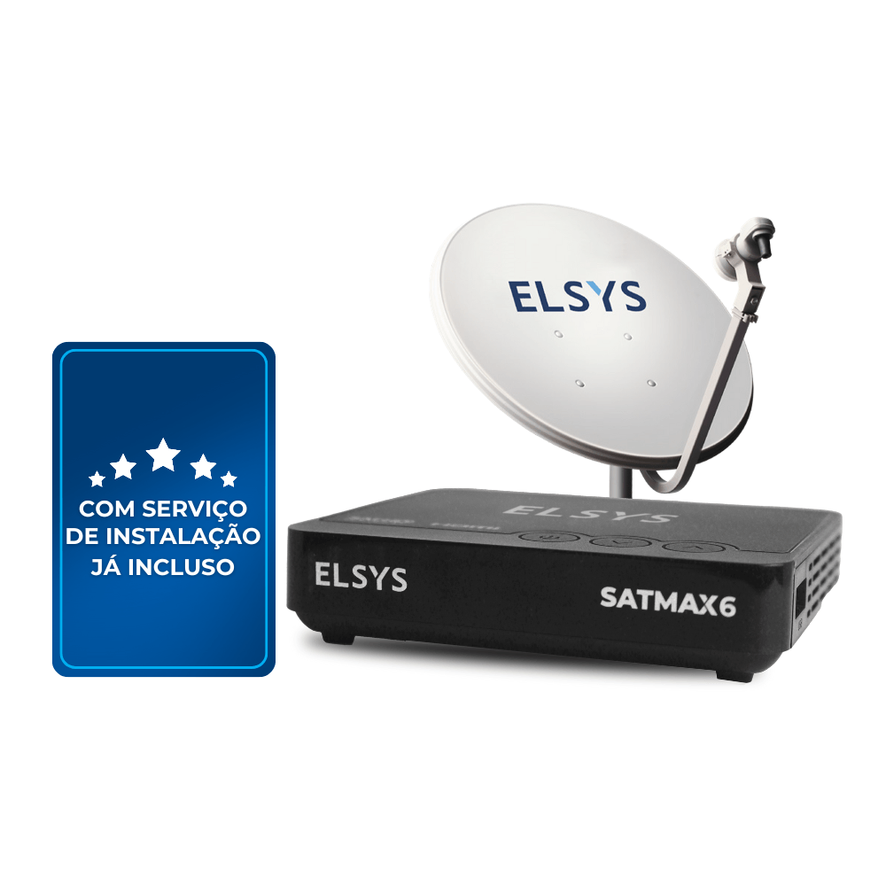 Kit Completo Satmax 6 ETRS72 com Instalação - Elsys - Elsys